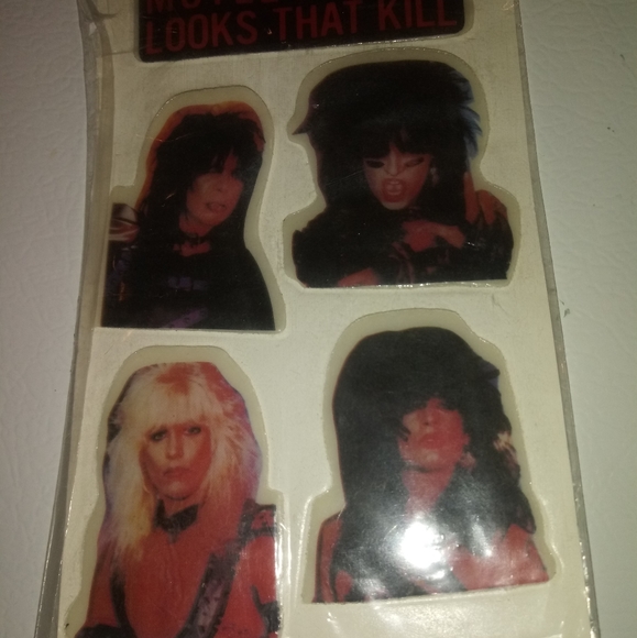 Other | Vintage 1983 Motley Crue Puffy Stickers Rare | Poshmark